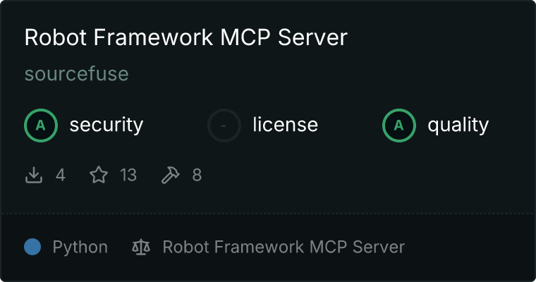 robotframework-mcp · PyPI