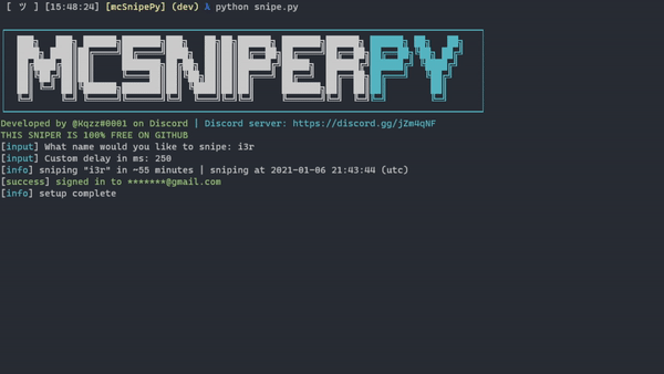 MCsniperPY · PyPI