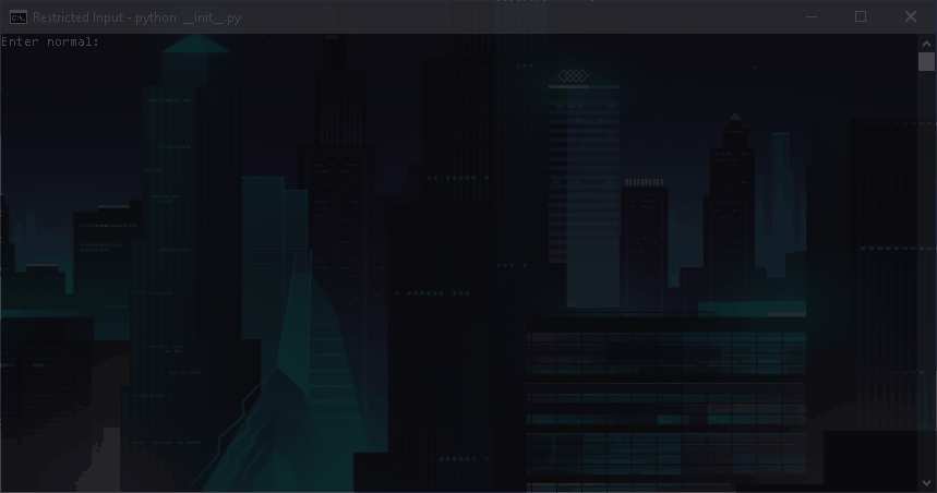 restricted-input · PyPI