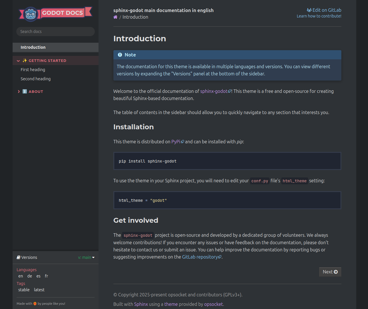sphinx-godot · PyPI