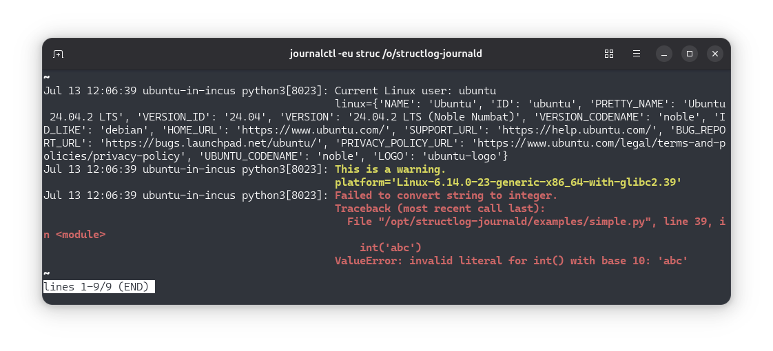 structlog-journald · PyPI