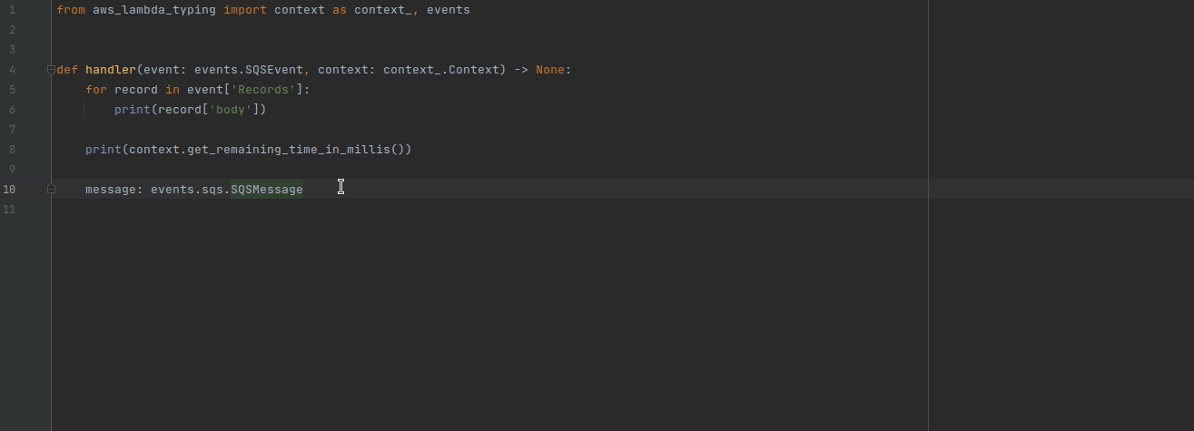 Aws Lambda Typing · Pypi