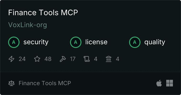 finance-tools-mcp · PyPI