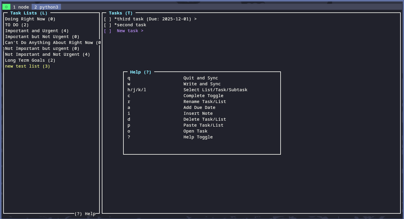 Tasks Tui App Pypi