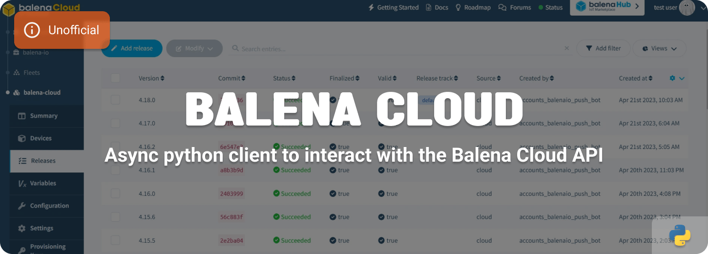 balena-cloud · PyPI