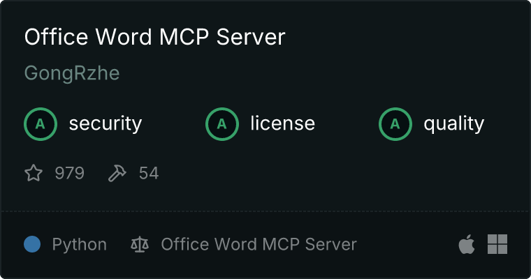 office-word-mcp-server · PyPI