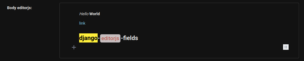 django-editorjs-fields · PyPI