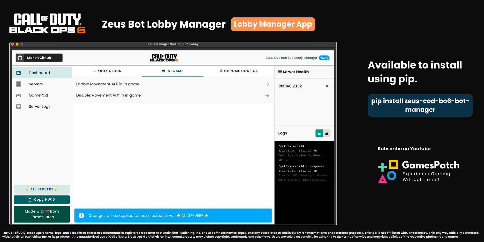 zeus-cod-bo6-bot-manager · PyPI