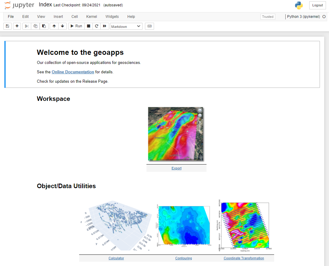 Geoapps · Pypi