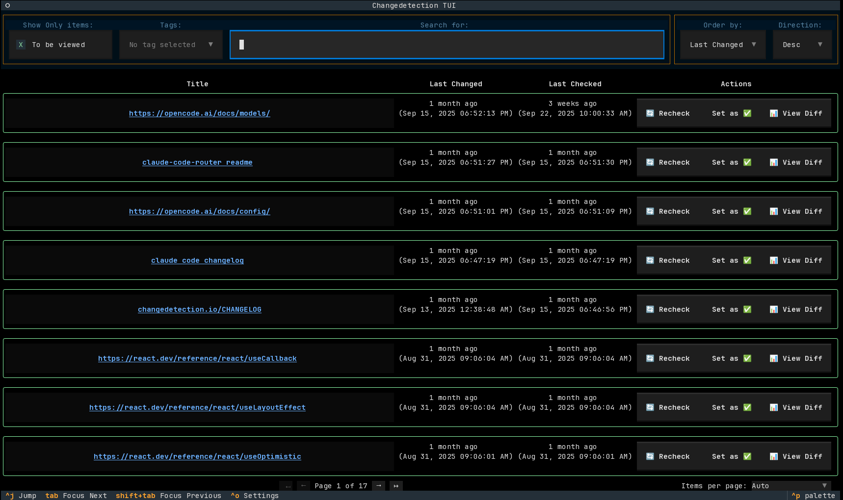 changedetection-tui · PyPI