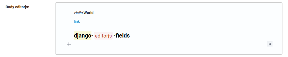 django-editorjs-fields · PyPI