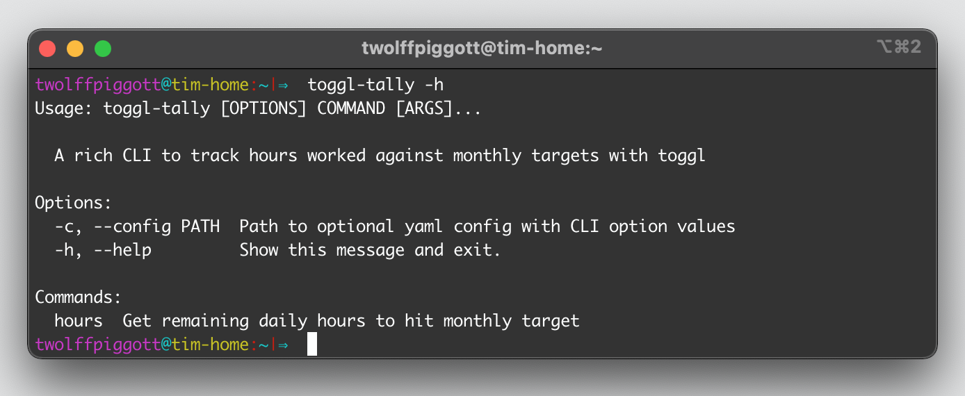 toggl-tally · PyPI
