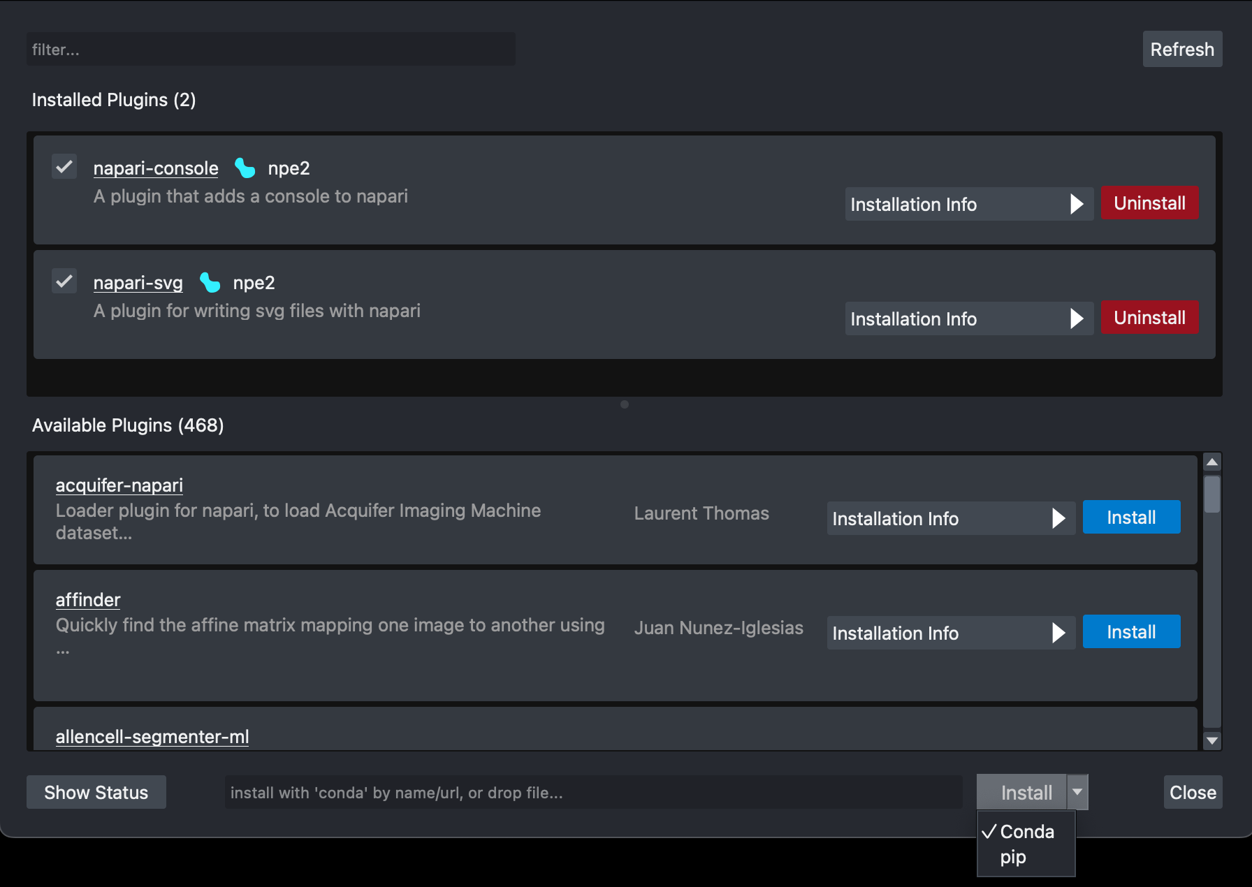 napari-plugin-manager · PyPI