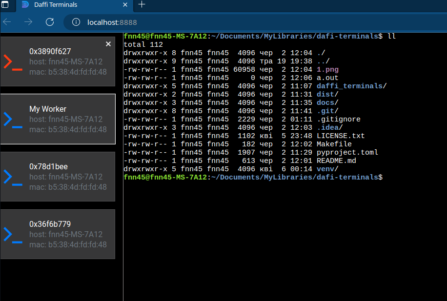 daffi-terminals · PyPI