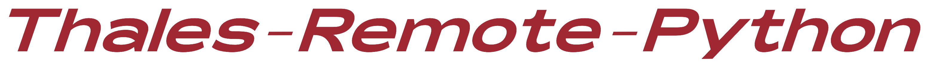 thales-remote · PyPI