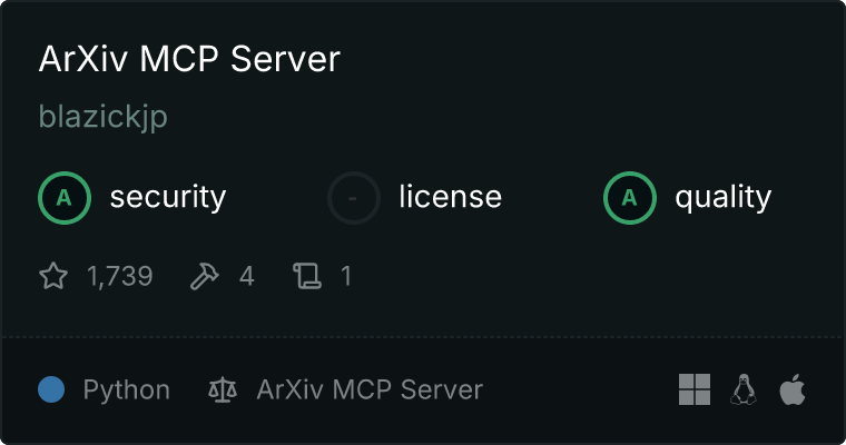 arxiv-mcp-server · PyPI