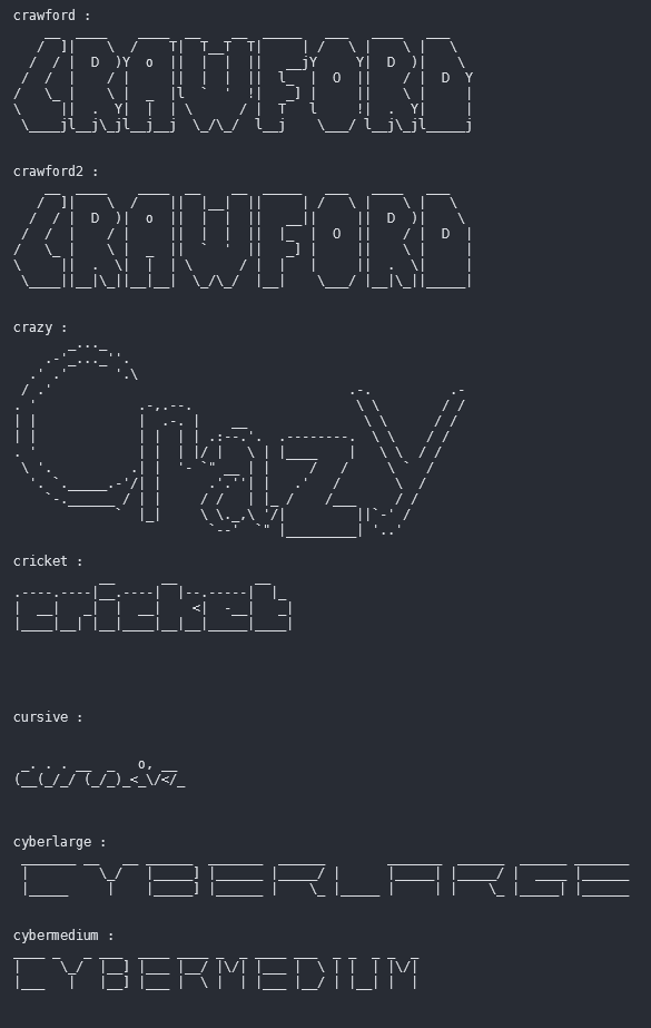 showpyfigfonts · PyPI