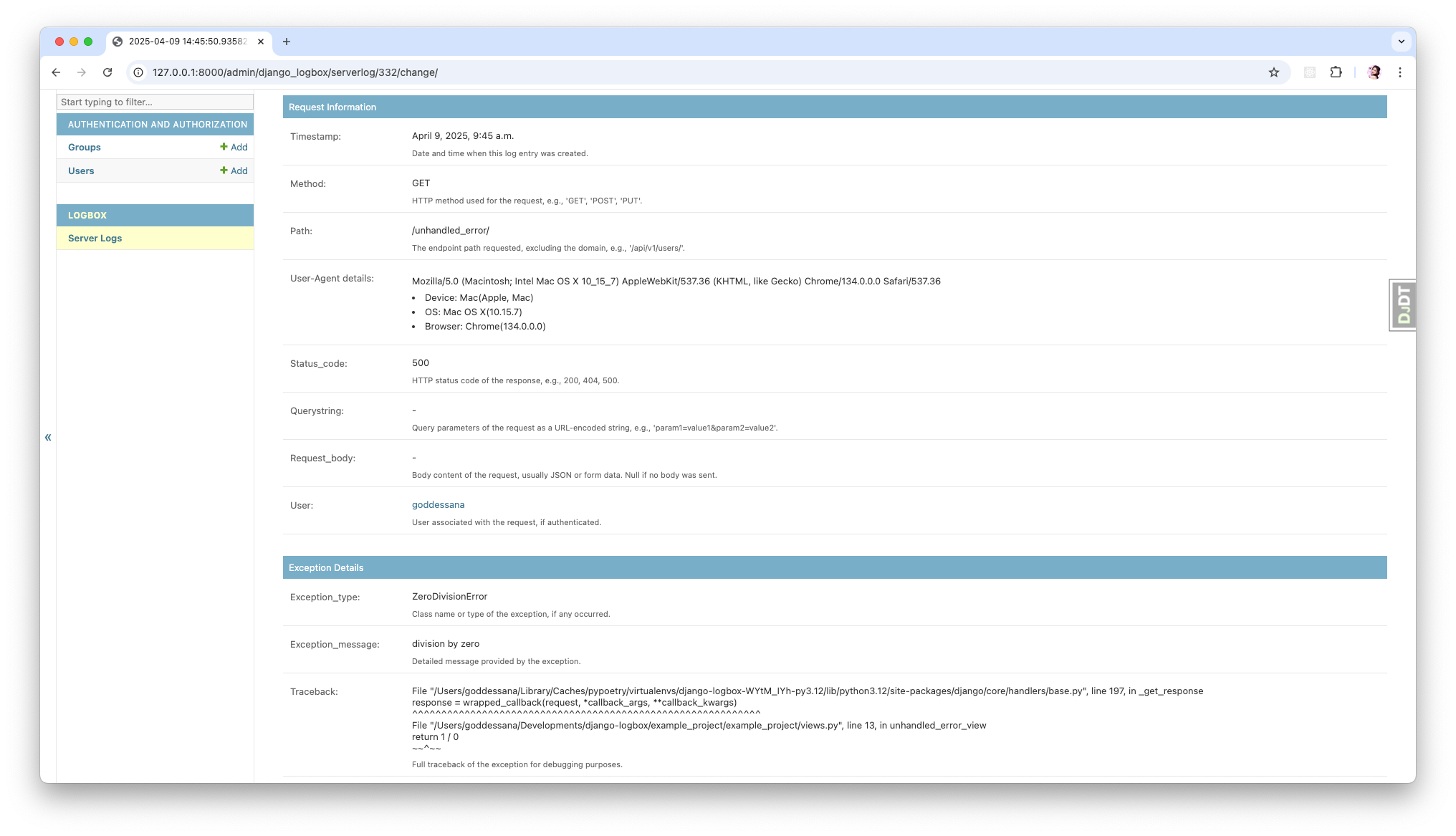 django-logbox · PyPI